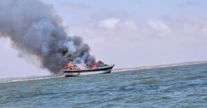Indian Cargo Vessel "Fazle Rabbi" Destroyed by Fire off Somali Coast ...